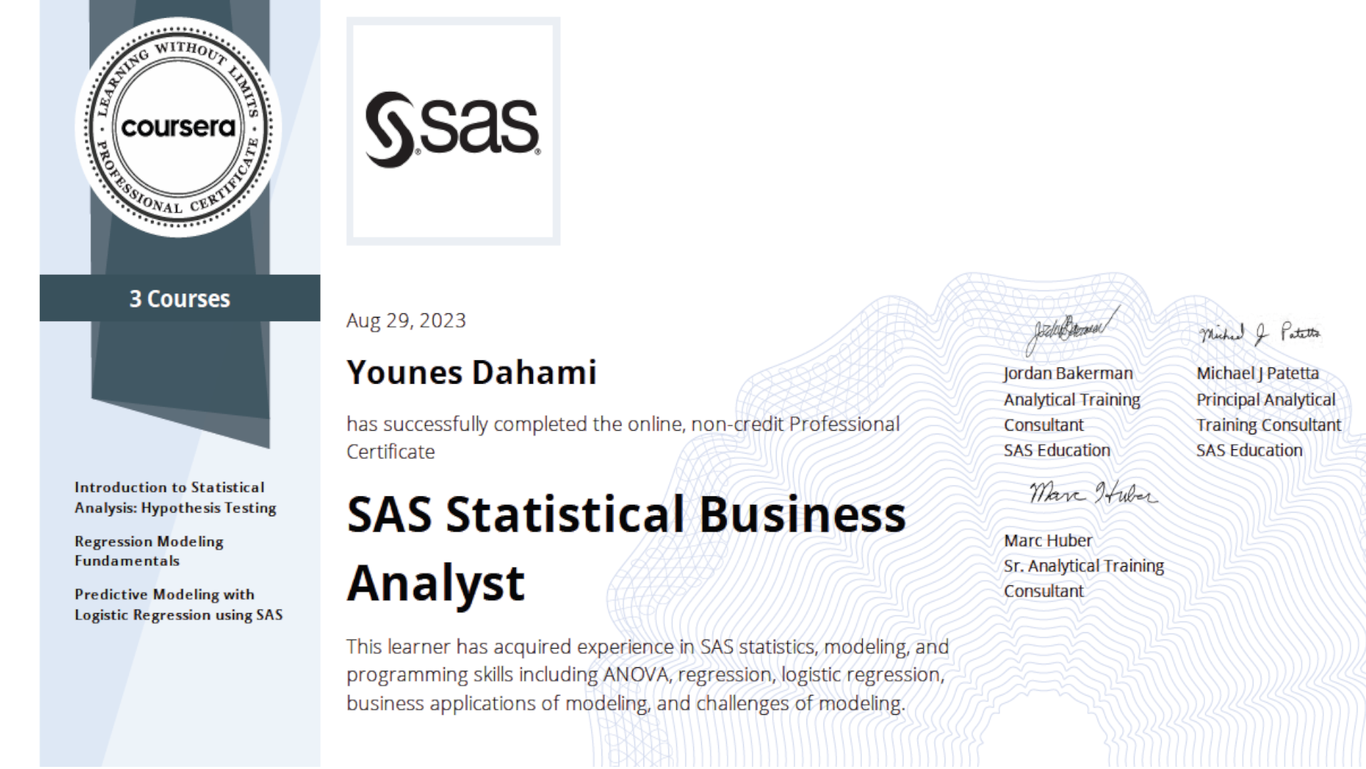 Younes Dahami Portfolio